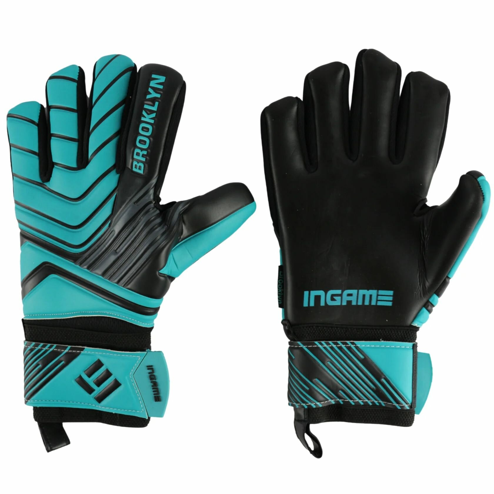 Перчатки вратарские Ingame Brooklyn черно-голубые (10)