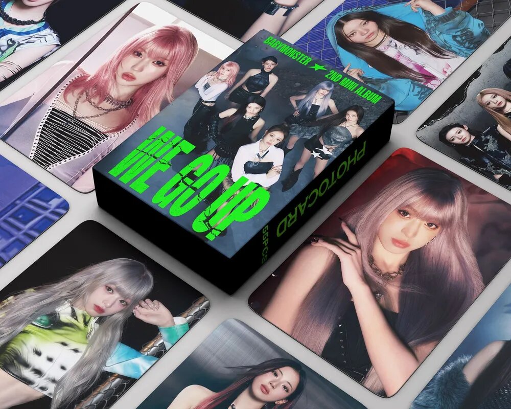 KPOP 55шт/коробка BABYMONSTER Фотокарточки WE GO UP LOMO Card