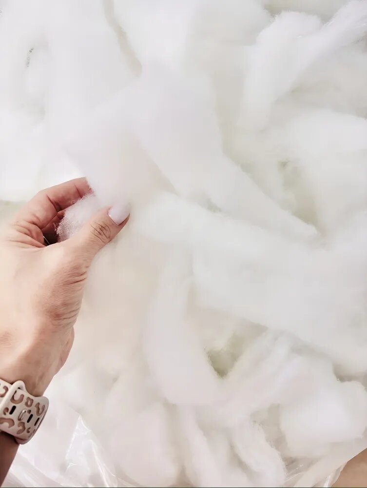 Холофайбер (силикон) (0,5 кг; 500 гр) обрезки для рукоделия. Наполнитель для игрушек (подушек)