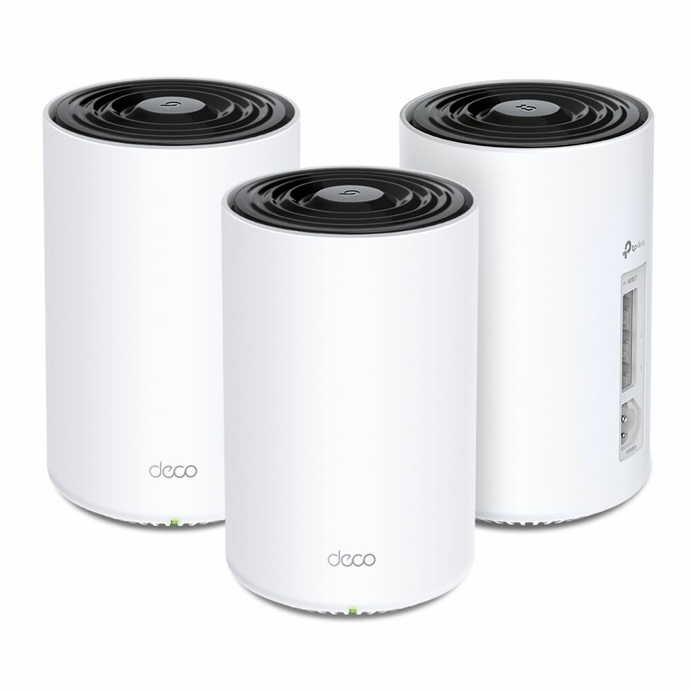 Mesh-Система TP-Link Deco PX50(3-pack) гибридная, Wi-Fi AX3000 + Powerline G1500, 3xRJ45 1Гбит/с, двухдиапазонная (комплект из 3шт)