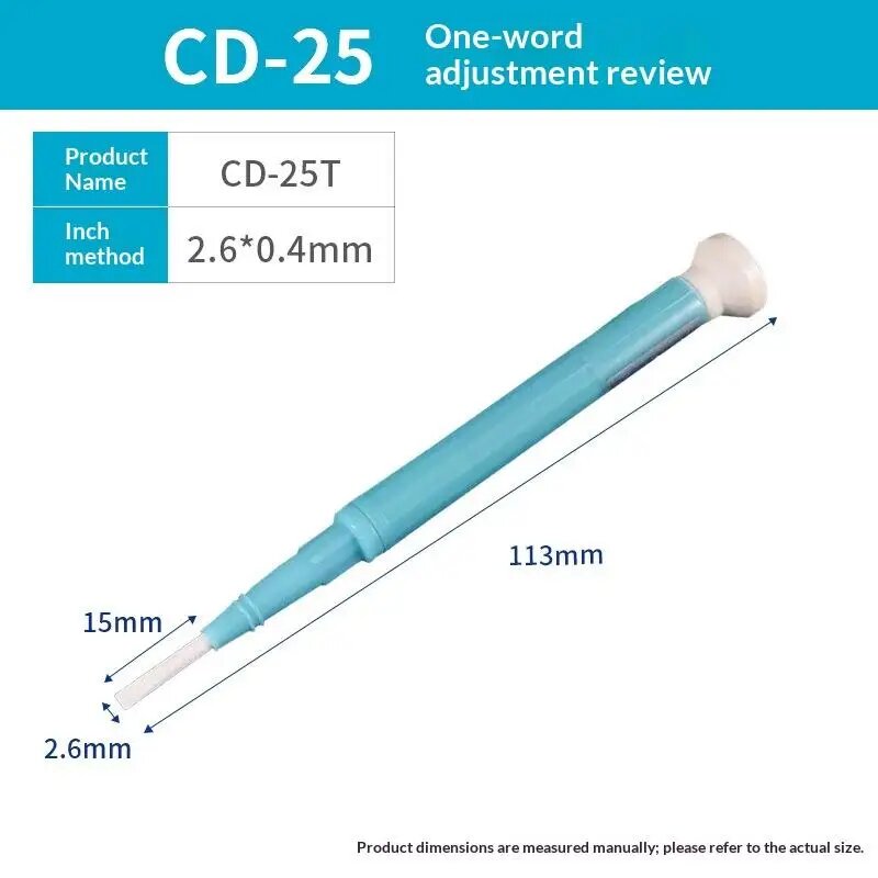 Отвертка керамическая CD-25T, 2.6*0.4 мм, A3