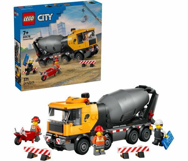 Конструктор LEGO City 60478 Бетономешалка (Lego 60478)