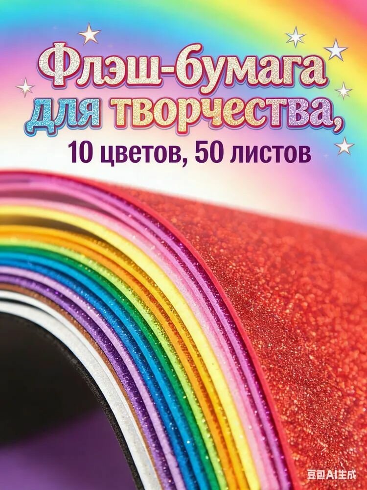 10 листов блестящей декоративной бумаги, идеально подходящих для рукоделия, детских мероприятий, новогодних вечеринок, весеннего и летнего оформления альбомов, подарков на выпускной и многого другого.