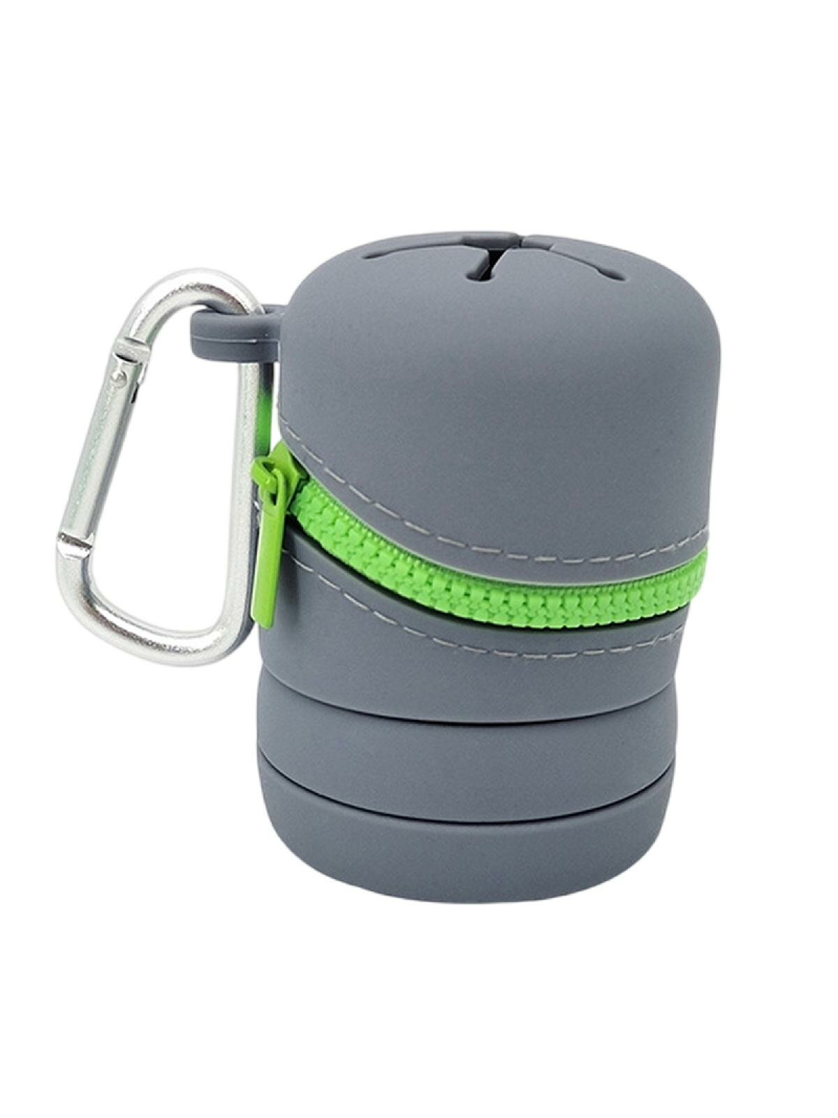 Силиконовые коробки с карабином Складное мягкое мусорное ведро для ручьев