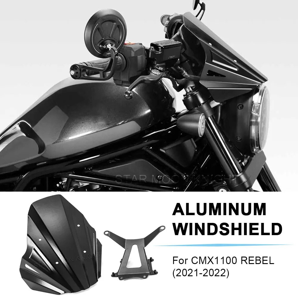 Мотоциклетные аксессуары для HONDA CMX1100 REBEL 2021 2022-ветровое стекло, алюминиевый ветрозащитный экран, дефлектор CMX 1100