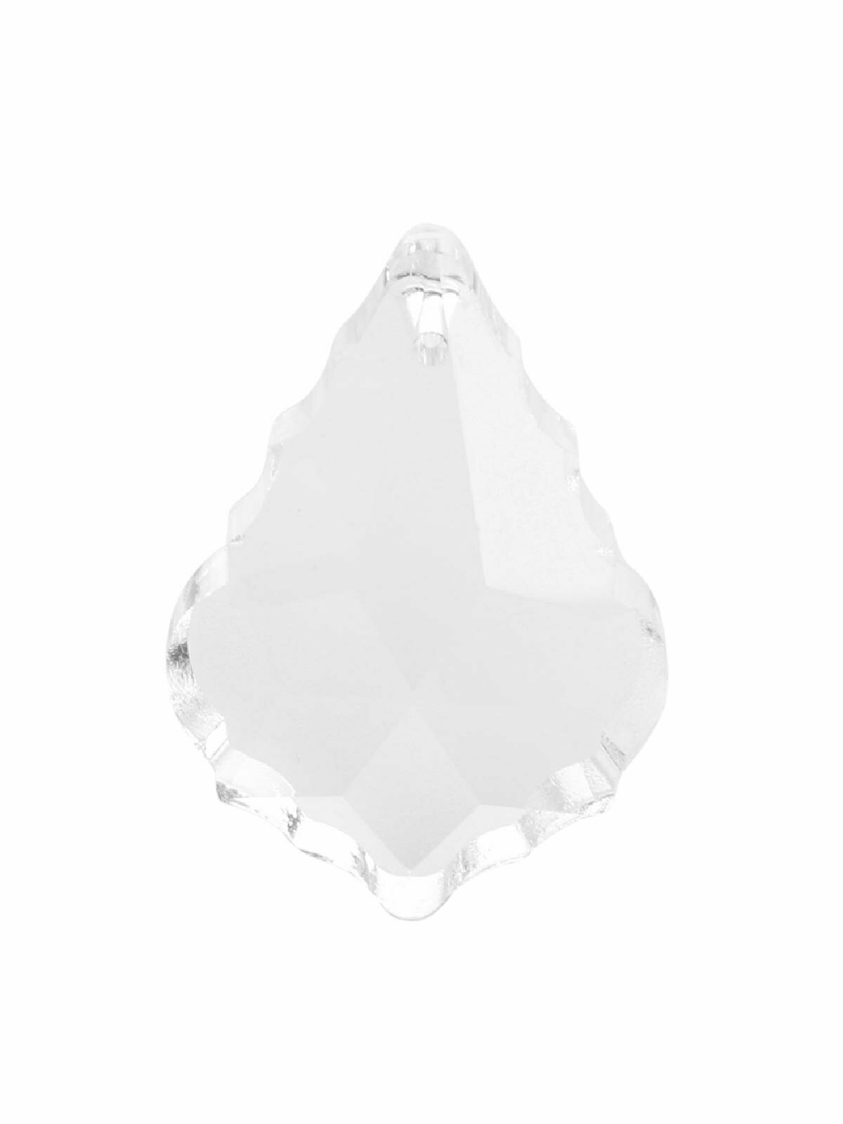 Подвеска из хрусталя в виде кленового листа 38 мм (плюс рулон с пузырьками)