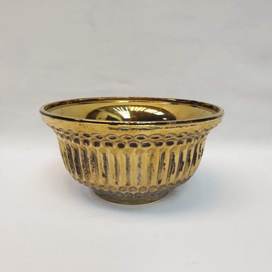 Салатник, УСЗ, стекло, позолота. Винтаж, СССР.