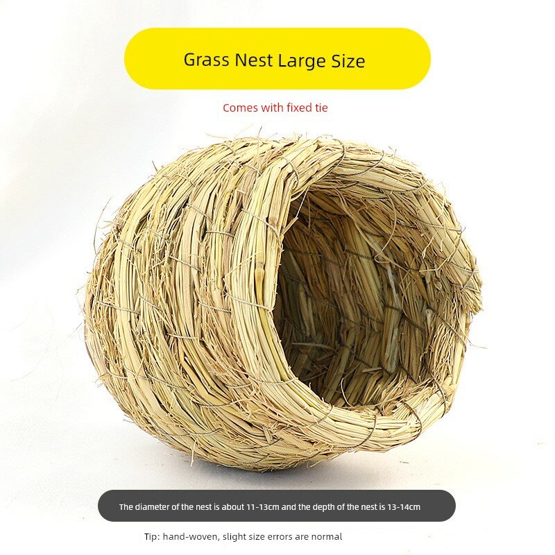 Плетеное гнездо для попугаев, неразлучников, макаков и мелких попугайчиков, жемчужное гнездо, гнездо для разведения,