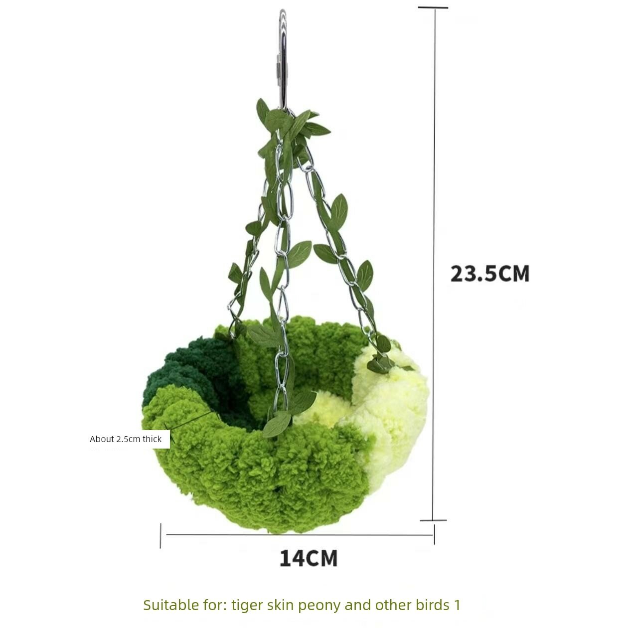 Гамак-гнездо для попугаев в лесном стиле, всесезонное, для неразлучников, волнистых попугайчиков, мелких попугаев,