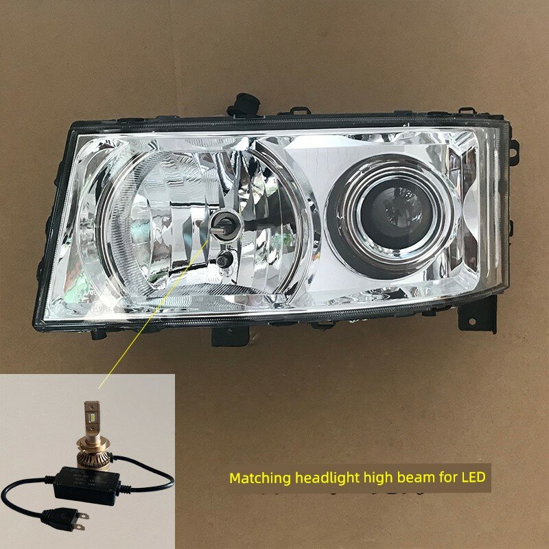 Одиночный светодиодный фарный блок для грузовика Shaanxi Delong F3000, левая сторона, дальний свет LED, совместимый с