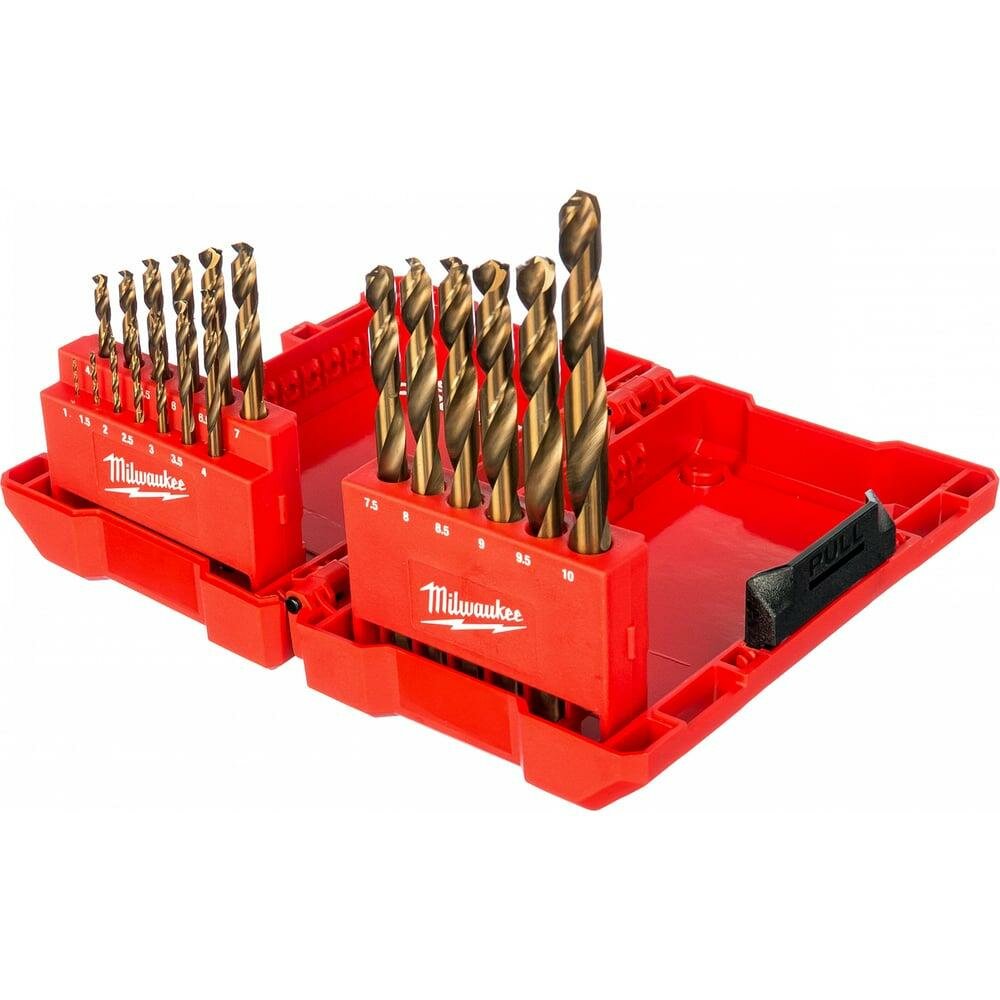 Набор сверл по металлу HSS-G Co, 19 шт. Milwaukee 4932352470