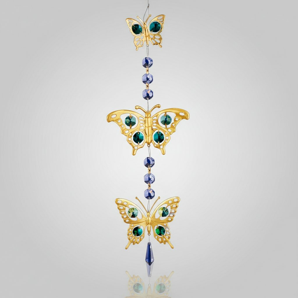 Подвеска Бабочка с цв. кр. A574666 Crystal Temptations, Металл, кристалл