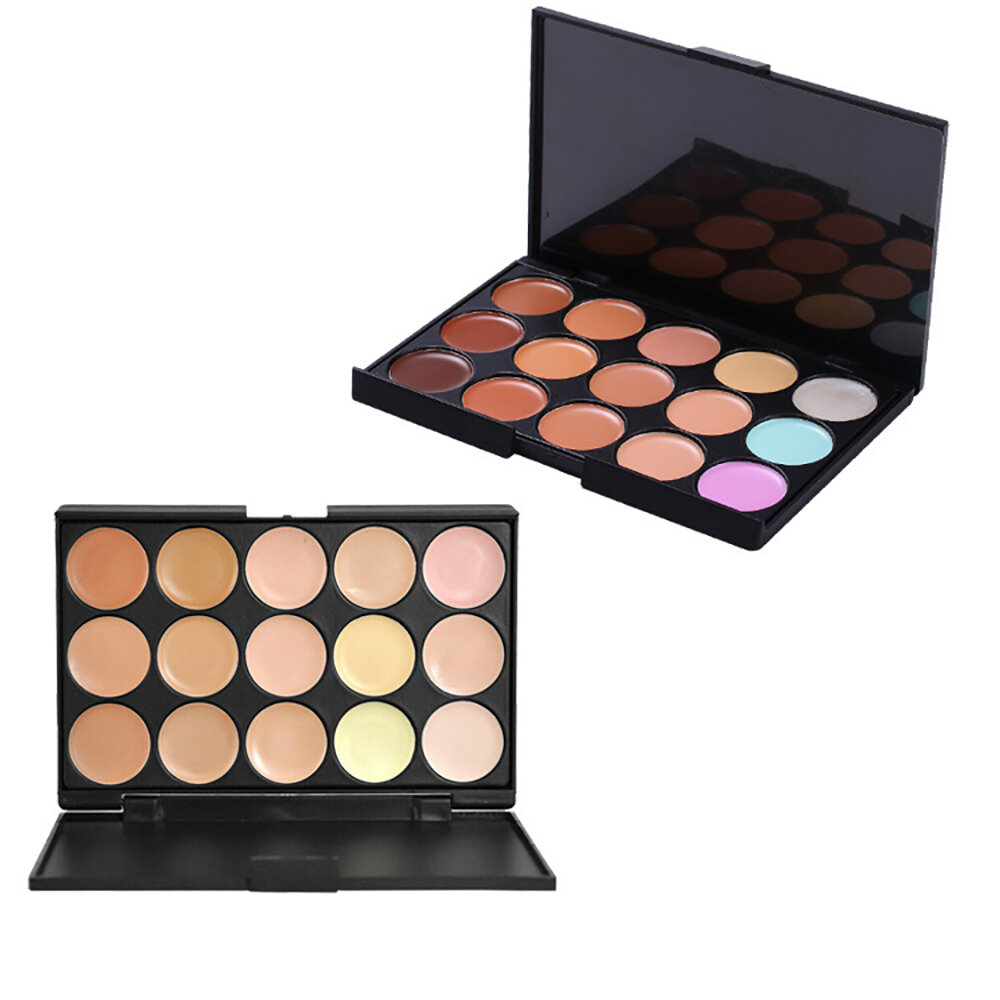 Палитра Консилера: 15 Цветов Долговечное Покрытие Корректор Темных Кругов - Естественный Макияж Консилер Для Пятен For Коррекция Недостатков Кожи