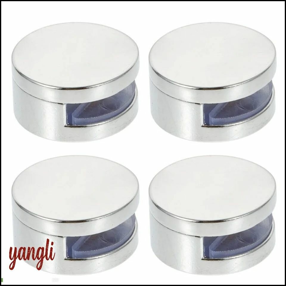 4 шт. держатели для зеркал, висячие для стены, фиксаторы из цинкового сплава, круглые 2.60X2.60X1.30CM