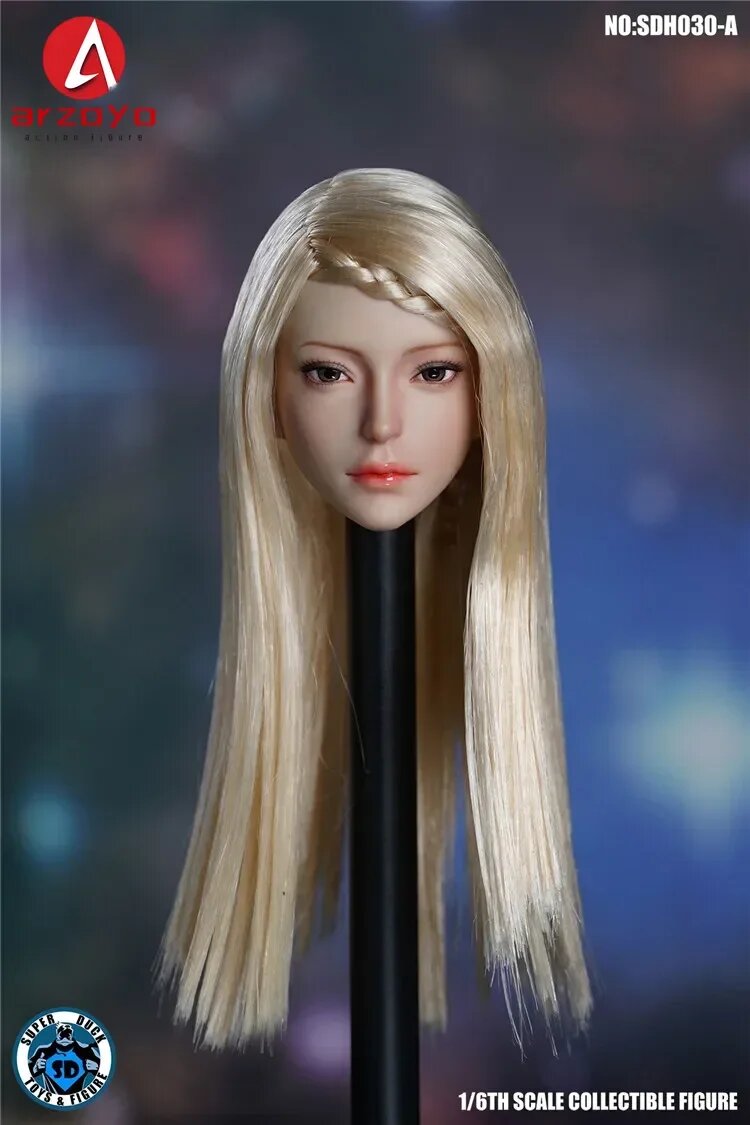 Голова 1/6 Ar.zoyo SDH030 A, бледная кожа, светлые волосы