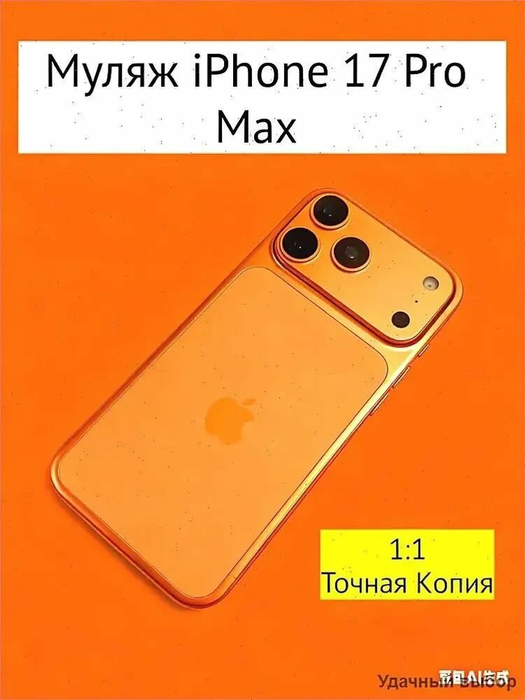 Оранжевая модель iphone17Pro Max (для фото и видео)
