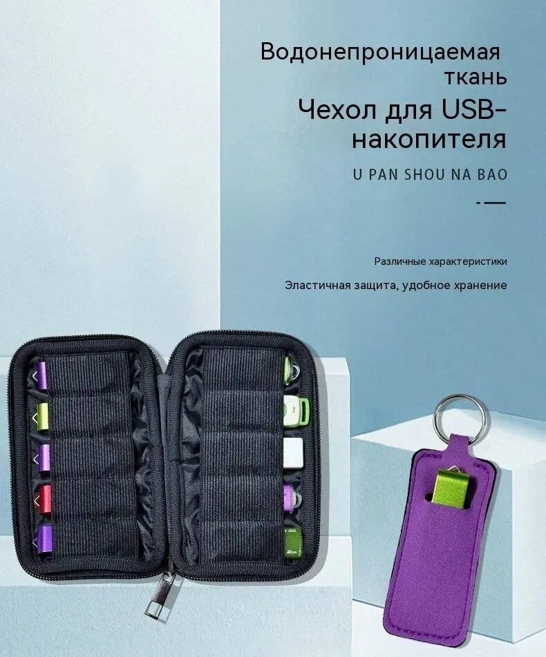 Чехол органайзер для флэшек10-HDJ-CJ1004