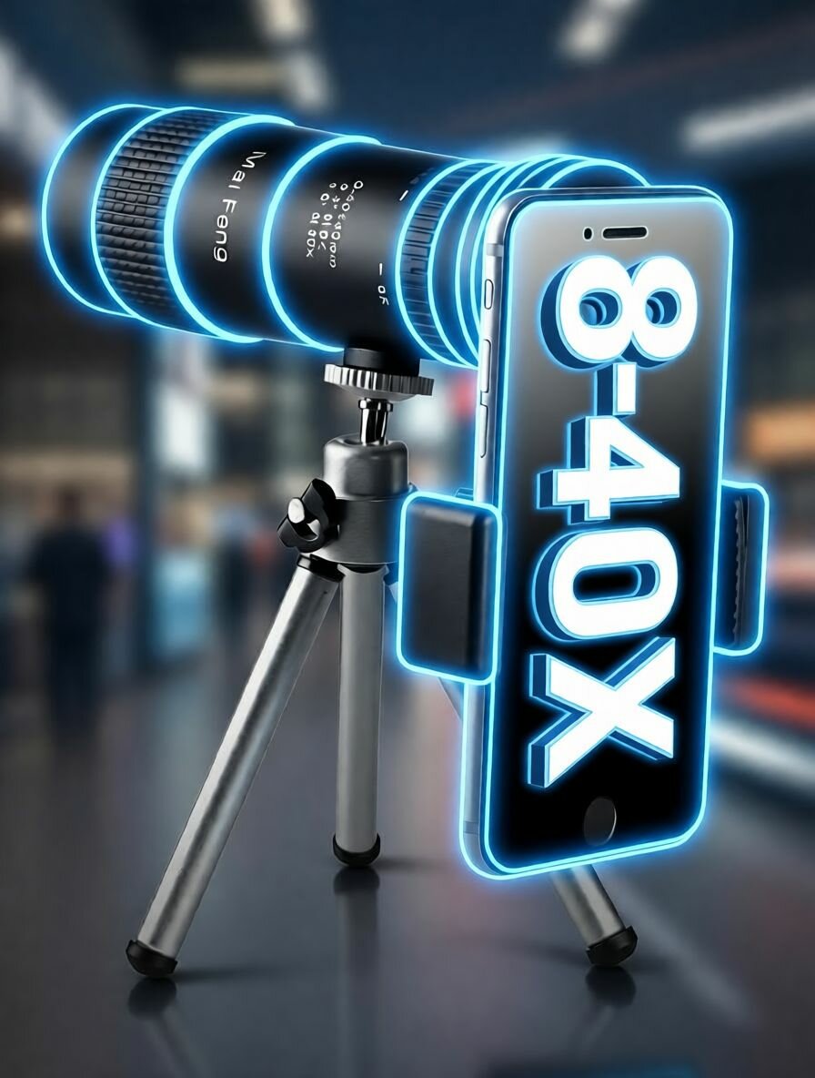 Монокулярный компактный телескоп с зумом. Монокуляр MaiFeng 8-40х40 BAK4