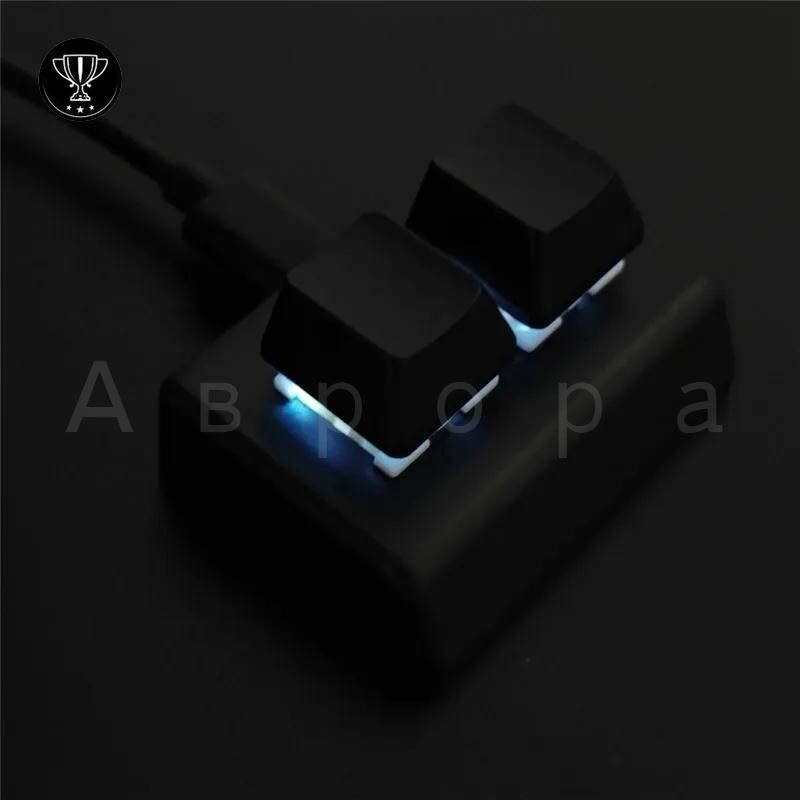 GM 2-клавишная клавиатура для программирования макросов RGB Мини-клавиатура Красный переключатель черный