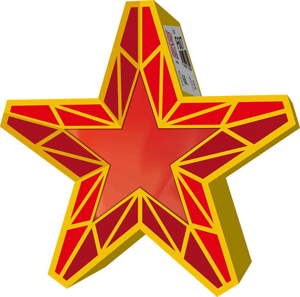 Фонтан Взлёт "Кремлёвская звезда", высота 5 м, время работы 60 сек