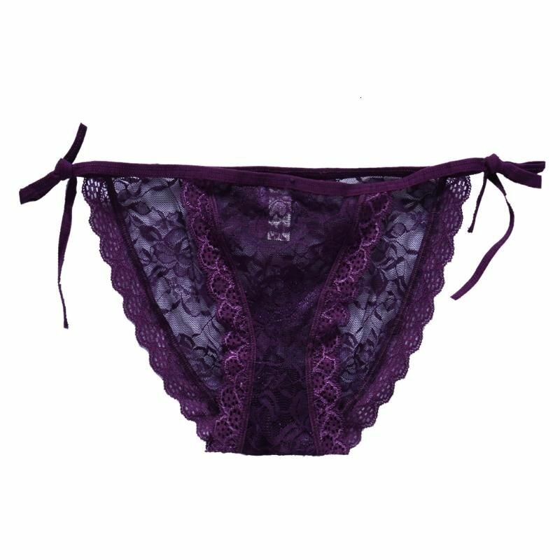 Женские трусики-стринги с боковыми завязками, Фиолетовый