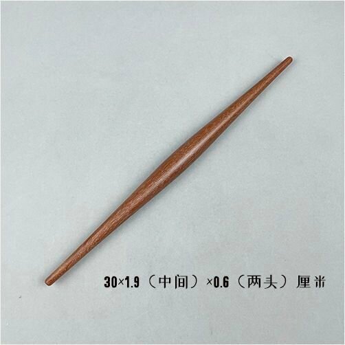 Валик для раскатки теста из палисандра, валик для раскатки теста из массива дерева, валик из красного дерева для домашнего использования, валик из эбенового дерева с двумя заостренными концами, специально для ресторанов, ручная работа.