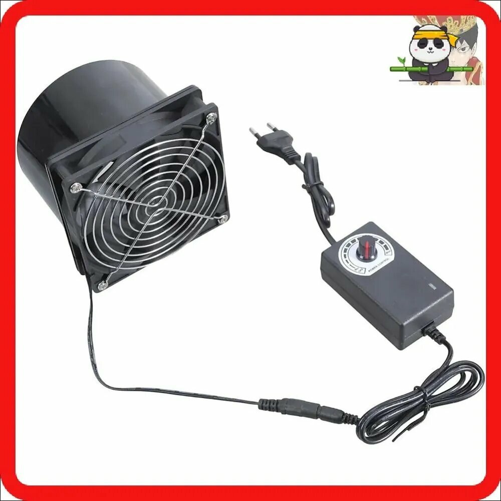 Вентиляционный канальный вентилятор 120мм 3000RPM с двойным шариковым подшипником и контроллером