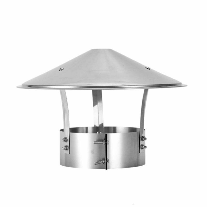 Круглая насадка на дымоход из нержавеющей стали, 200mm