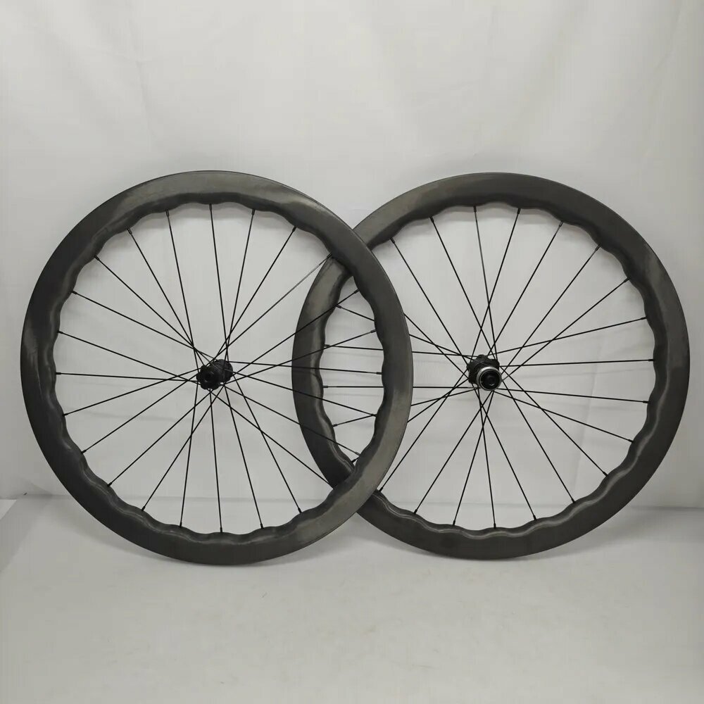 Карбоновые колёса для велосипеда 700C*50 мм 24H спереди и сзади 100*12 мм 142*12 мм center-lock