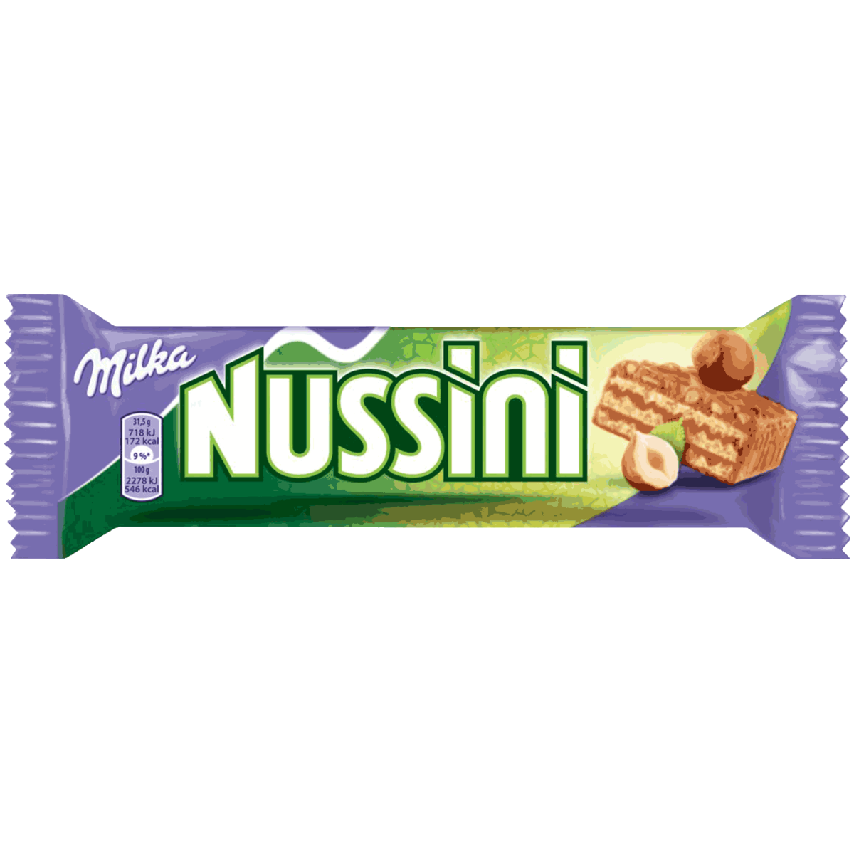 Батончик Milka Nussini Haselnuss 31,5 г
