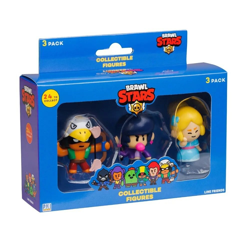Коллекционная фигурка Brawl Stars, Пайпер, Бо и Биби, (5см), (BRW2021A)