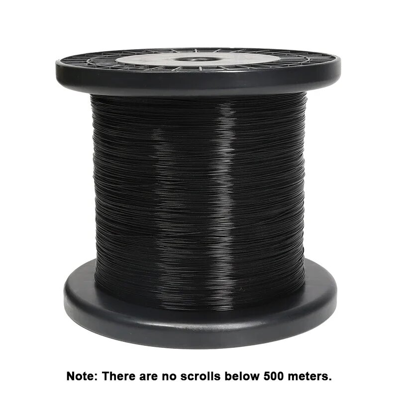 Черный провод FEP 30AWG, 50 метров
