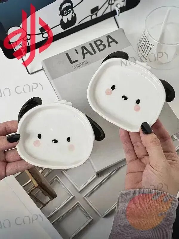 Блюдце IKEA Собака Пача Керамика диаметр 10 см Набор 2 блюдца