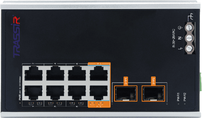 Коммутатор TRASSIR TR-NS15102S-130-8POE