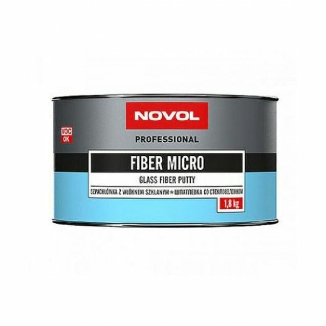 Шпатлевка со стекловолокном NOVOL Fiber Micro 1,8кг