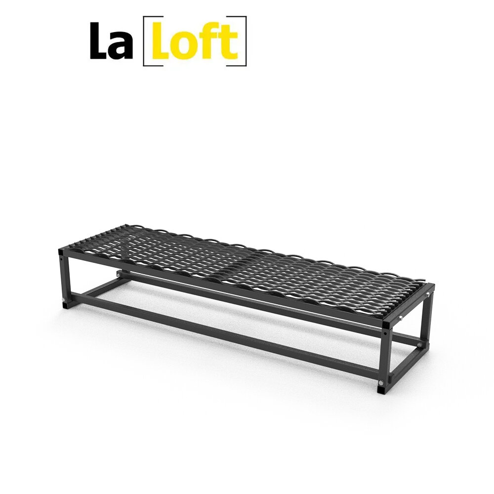 Входное готовое крыльцо "Сетка" на 1 ступень в сборе со ступенями из сетки ПВЛ