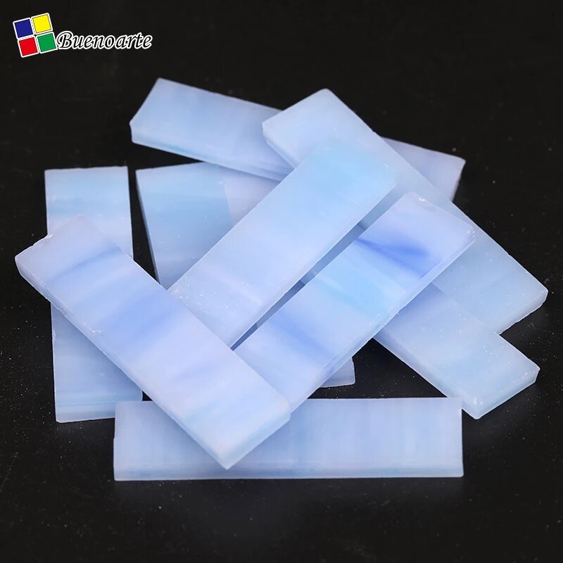 Витражное стекло для мозаики Буеноде Синий, SF21b