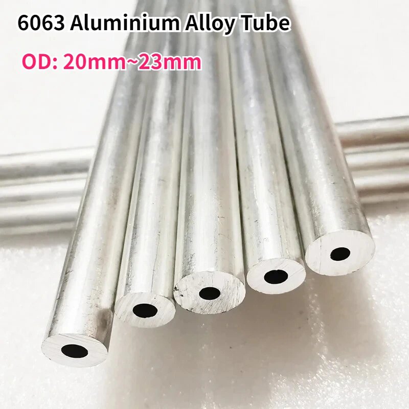 Алюминиевая труба 6063, 20-23 мм, 100-500 мм 21x8mm 1pc, Length 300mm