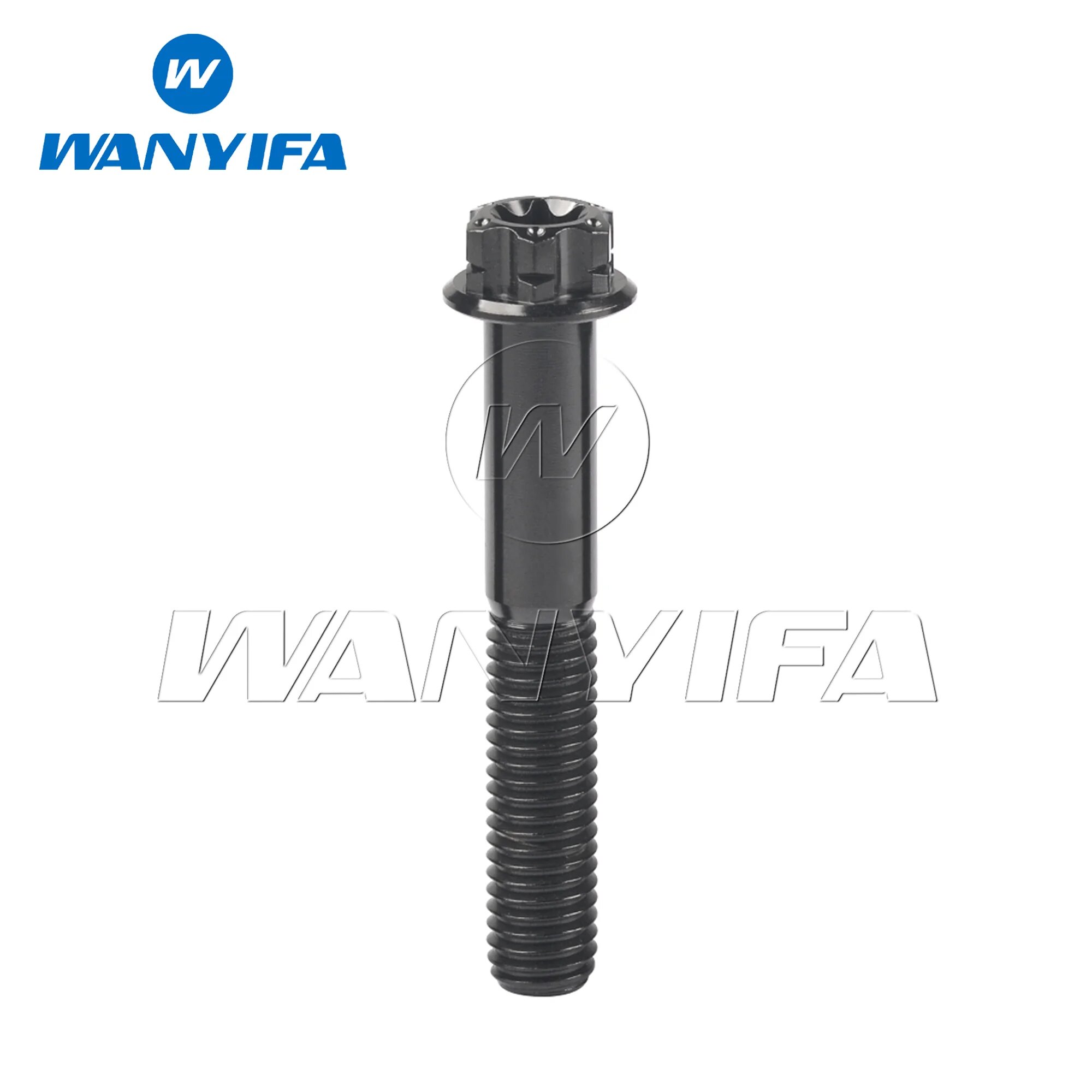 Титановые болты Wanyifa M10X15~90 мм M10 1.5Pitch, Black, 55mm