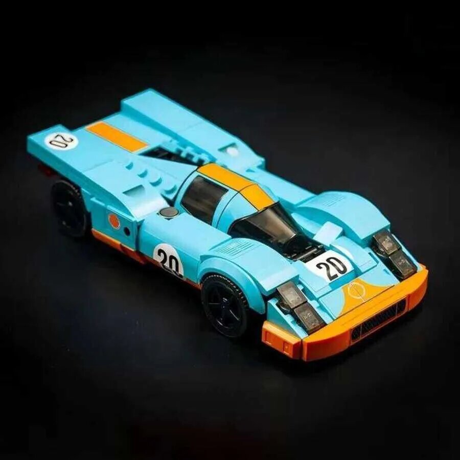 MOC 1971 Ле Манс Ралли Автомобиль Конструктор для детей 6+