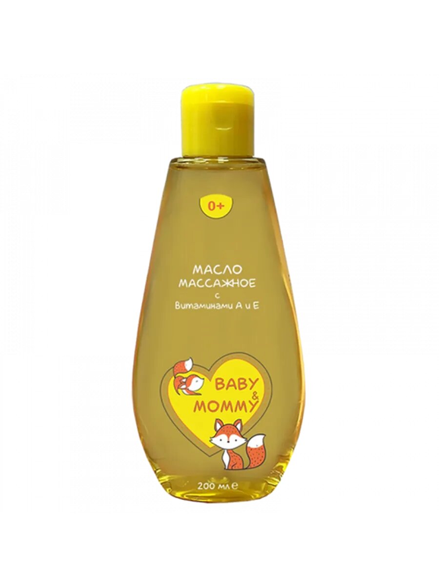 Бэби Мамми Масло массажное 0+, ромашка, 200 мл, 1шт.