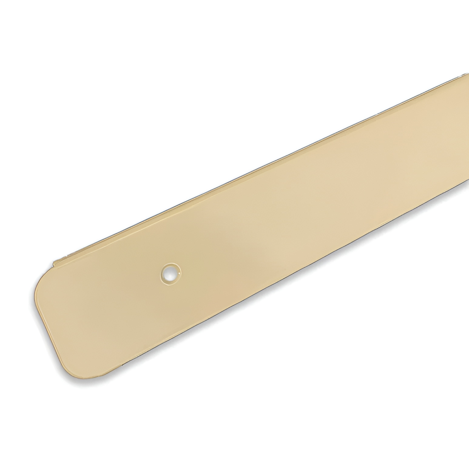 Торцевая бежевая планка для ширины 60 СМ для столешницы дсп толщиной 38 мм из алюминия, универсальная (левая/правая)