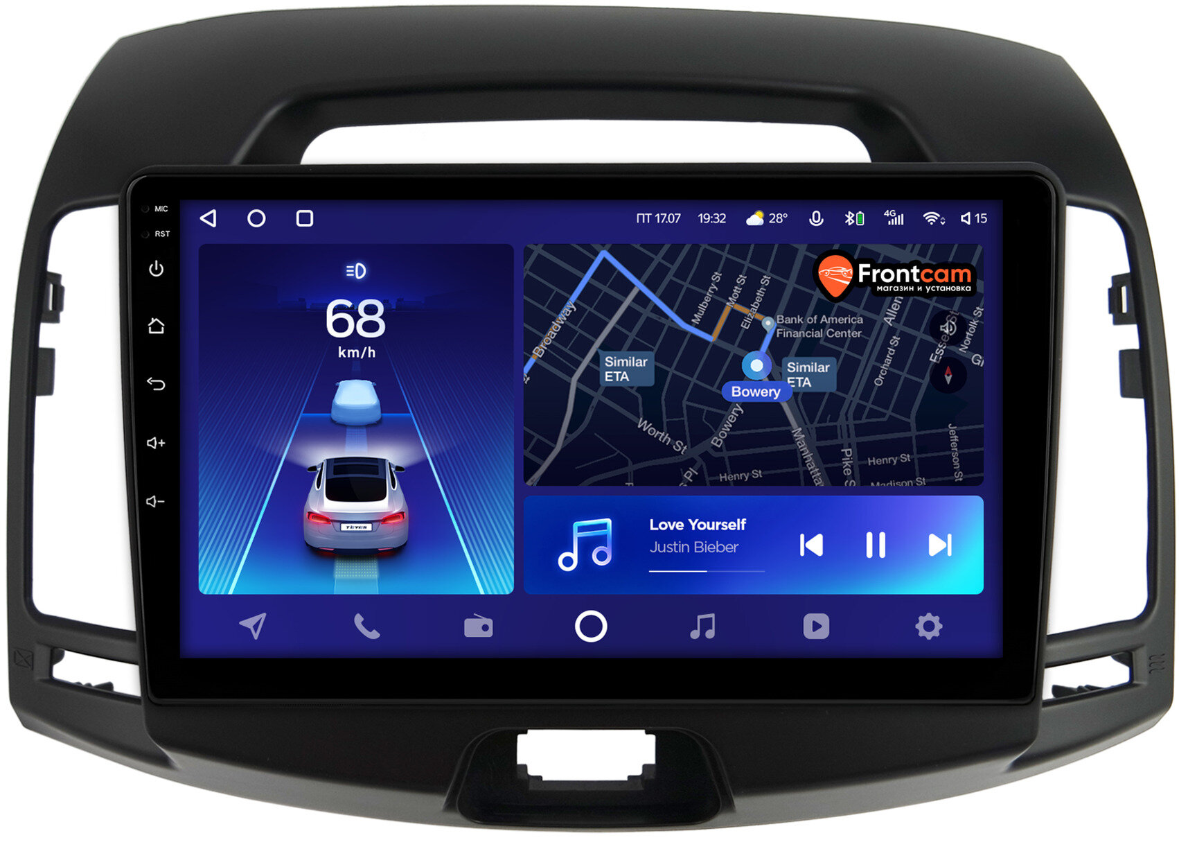 Штатная магнитола Teyes CC2 PLUS 6/128 9" RM-9-680 Hyundai Elantra 4 (HD) 2006-2011 (черная) Android 10 (4G-SIM, DSP, QLed)