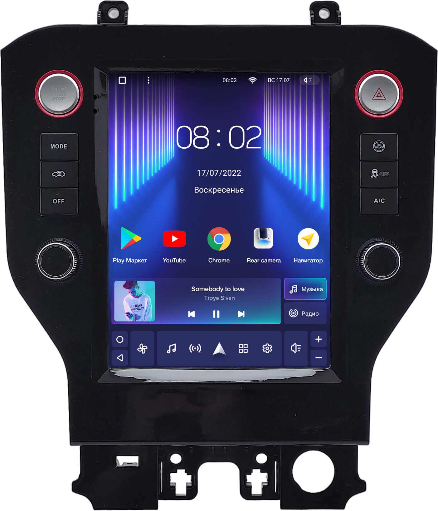 Штатная магнитола Ford Mustang 6 2014-2023 Teyes TPRO 2 DS (Tesla) 9.7" 4/64 RM-1312-275 Android 10 (4G-SIM, DSP, QLed)