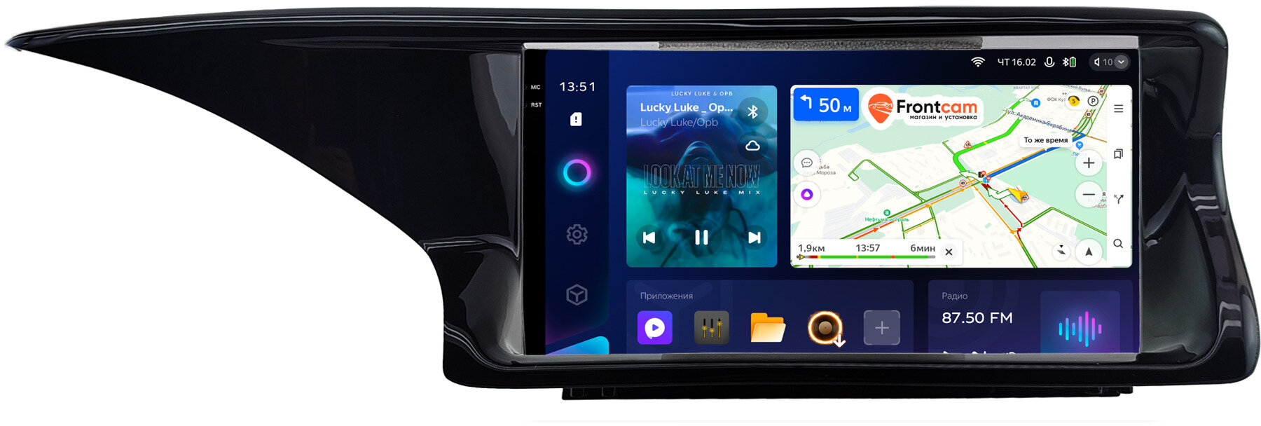 Штатная магнитола Lada Priora 2013-2018 (глянцевая) Teyes CC3 2K 4/64 9.5" RM-9-0741 Android 10 (4G-SIM, DSP, QLed)