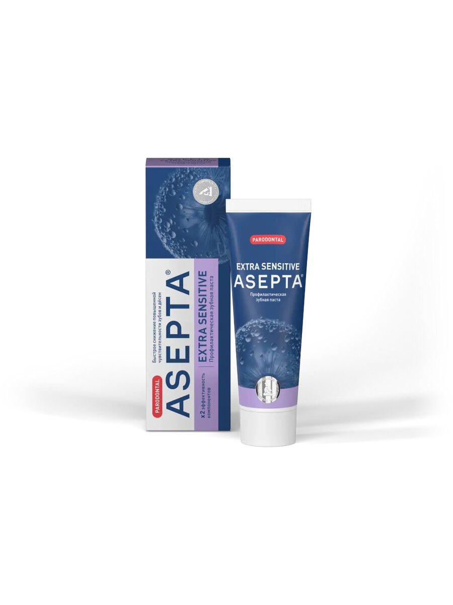 Асепта зубная паста extra sensitive 75 мл