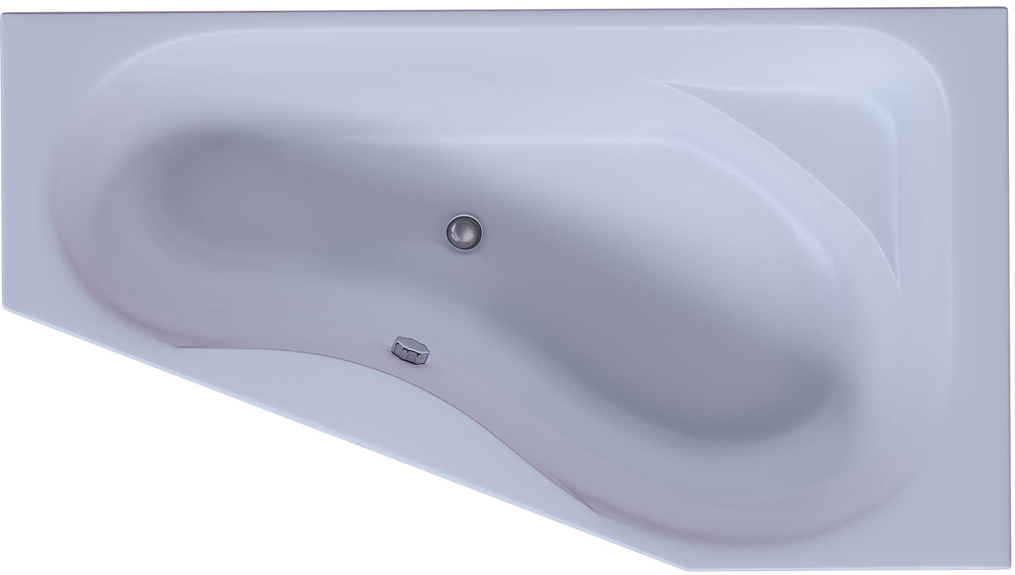Акриловая ванна Aquatek Медея 170x95 R с экраном