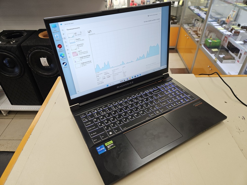 Ноутбук Machenike S15 Quazar i5-12450H/16Gb/1Tb/15.6 FHD 165Hz/RTX 3050 4Gb/ черный (JJ00GB00FRU)