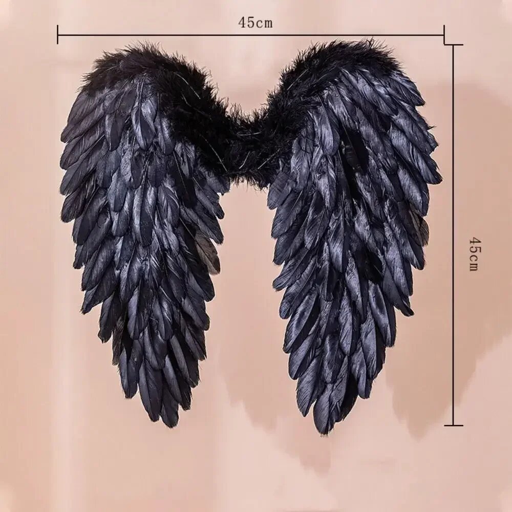 Черные крылья ангела, 45х45 см, Color: Black