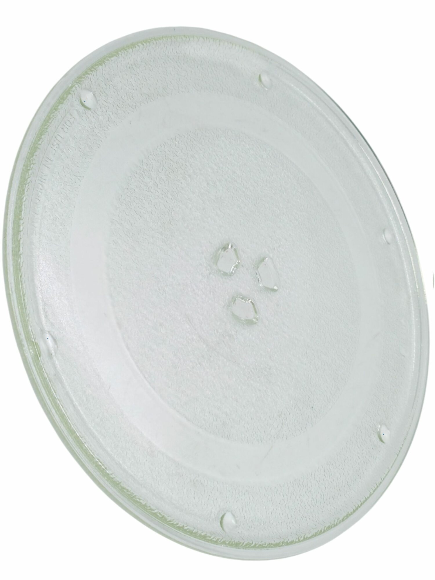 Стеклянная тарелка-поддон Eurokitchen N-19 для микроволновой СВЧ-печи, диаметр 275 мм, под коуплер и кольцо вращения